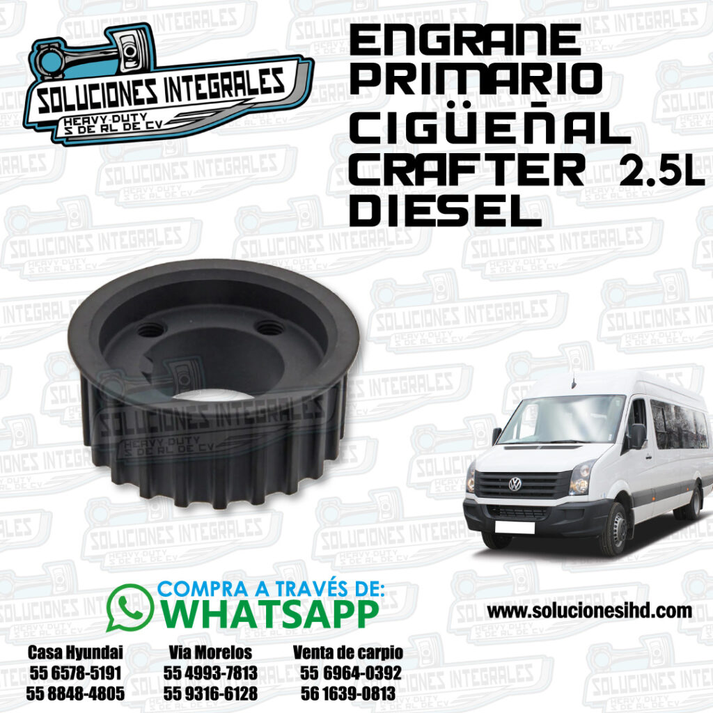 ENGRANE PRIMARIO CIGÜEÑAL CRAFTER 2.5L DIESEL – Soluciones IHD