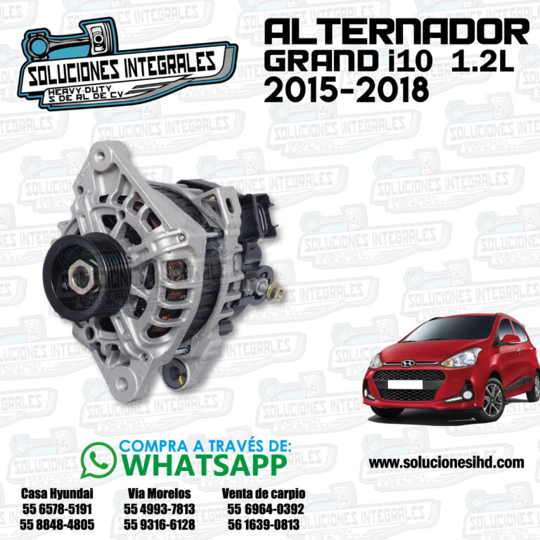 ALTERNADOR MOTOR 1.2L GRAND i10 15/17 (3 PINES) – Soluciones IHD