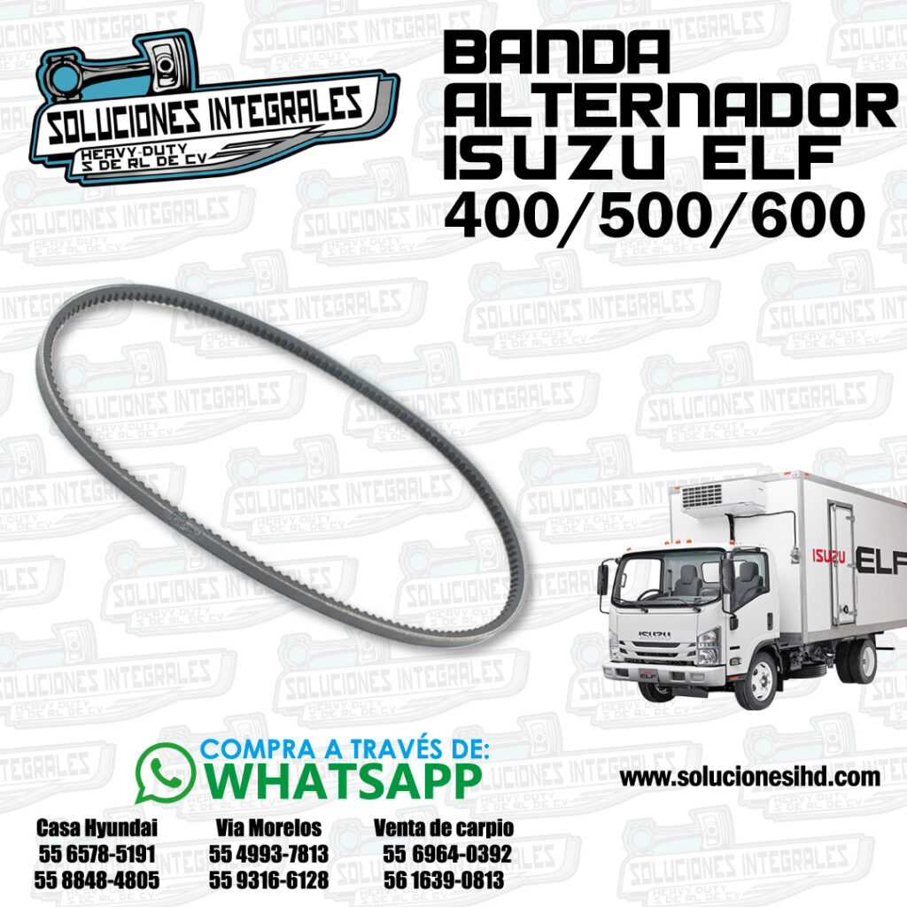 BANDA ALTERNADOR ISUZU ELF 400/500 – Soluciones IHD