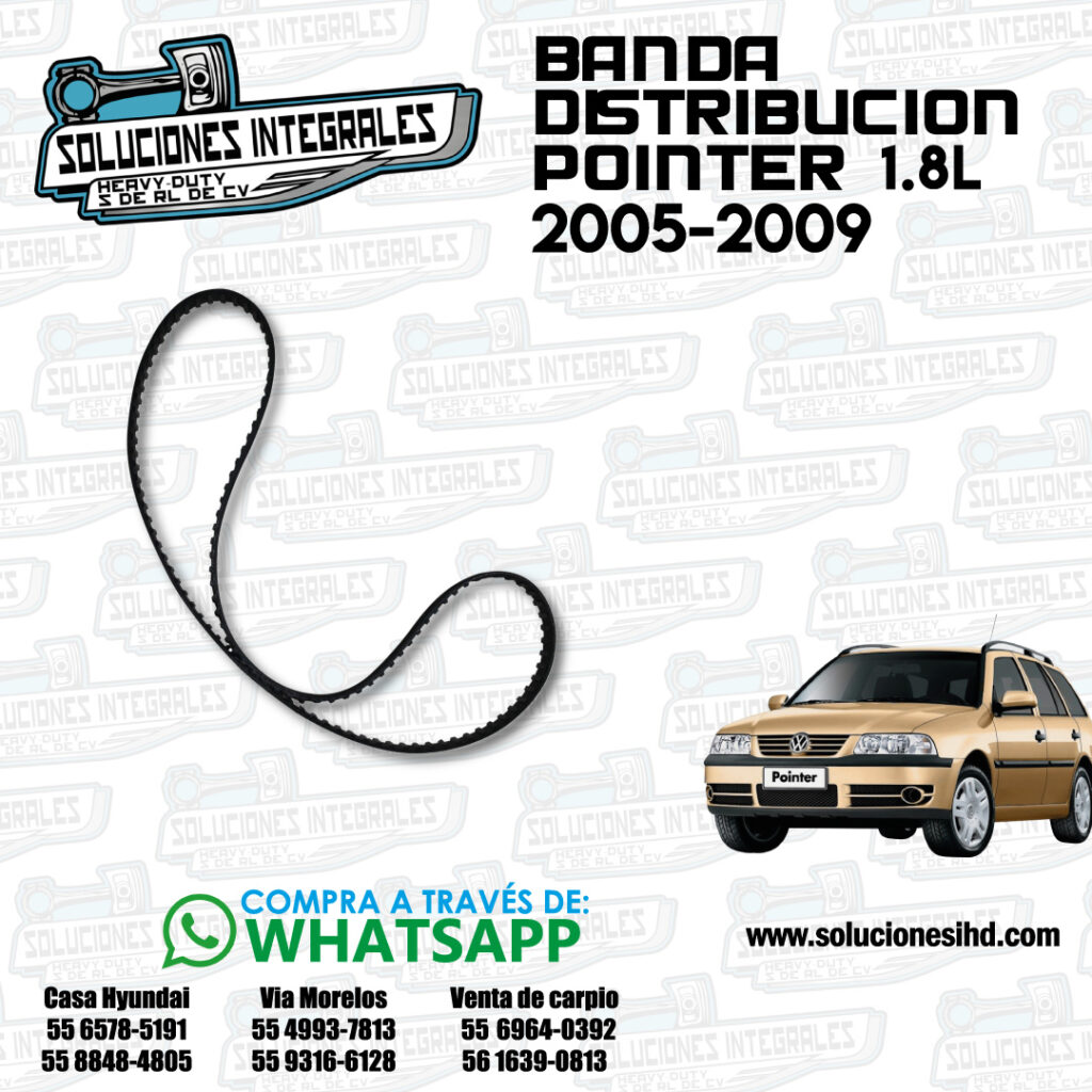 BANDA DISTRIBUCIÓN POINTER 1.8L – Soluciones IHD