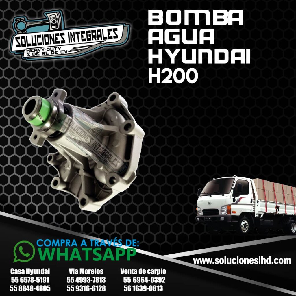 BOMBA AGUA HYUNDAI H200 – Soluciones IHD