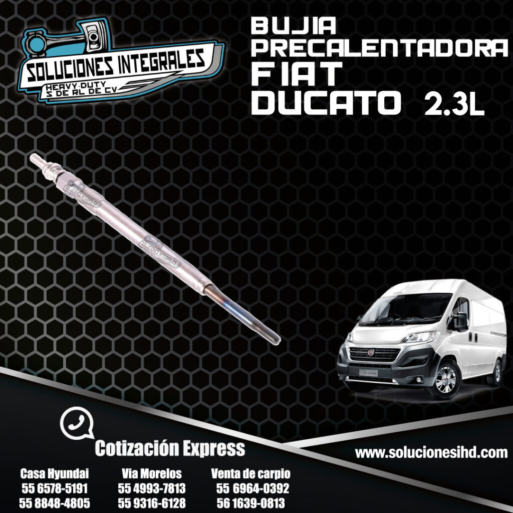 BUJIA PRECALENTADORA FIAT DUCATO 2.3L – Soluciones IHD
