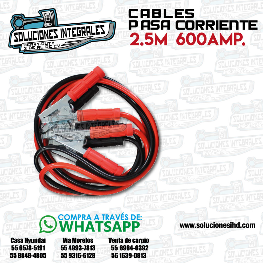 CABLES PASA CORRIENTE 2.5M 600 AMP – Soluciones IHD