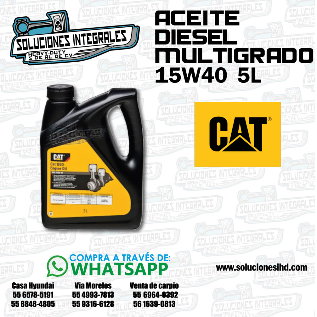 CAT ACEITE DIESEL MULTIGRADO 15W40 5LT – Soluciones IHD
