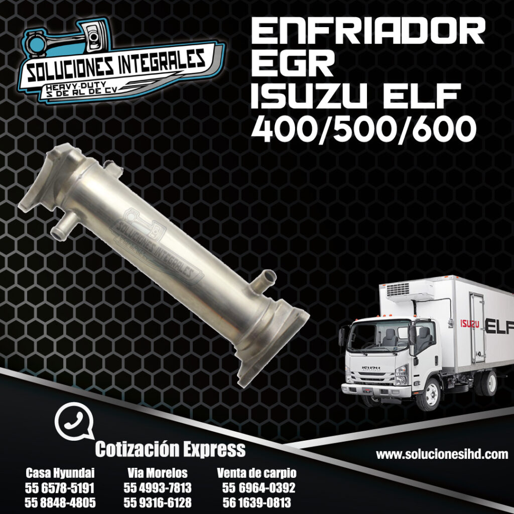 ENFRIADOR EGR ISUZU ISUZU ELF 400/500/600 – Soluciones IHD