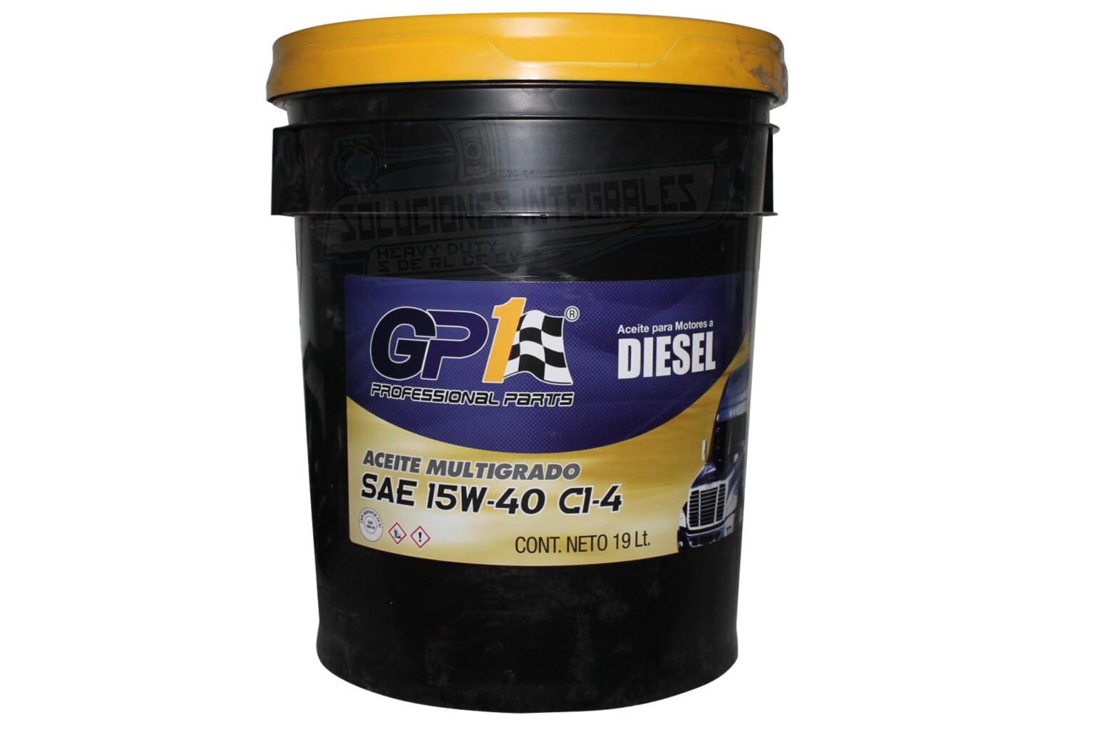 GP1 ACEITE DIESEL MULTIGRADO CUBETA SAE 15W-40 CI-4 – Soluciones IHD