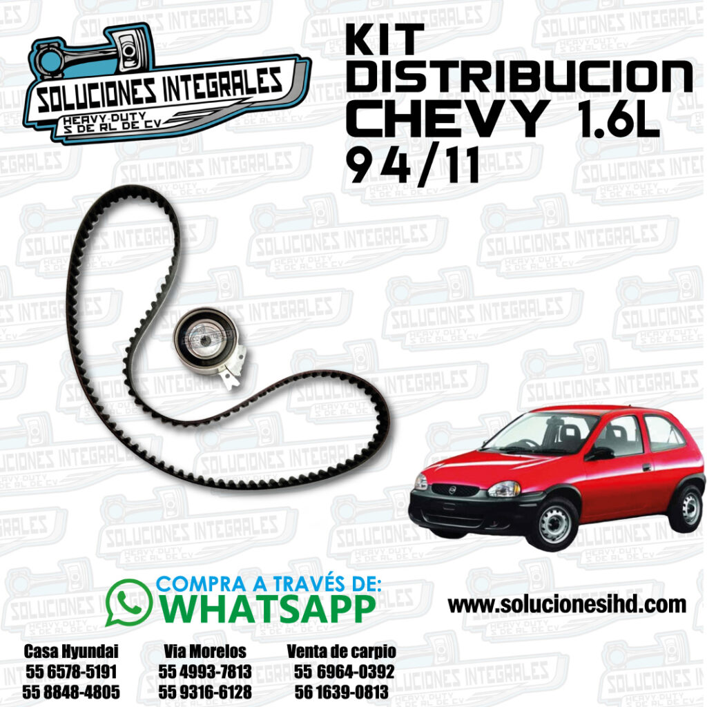 KIT DISTRIBUCION CHEVY 1.6L 94/11 – Soluciones IHD