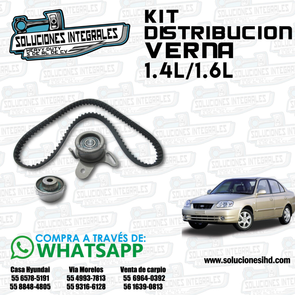 KIT DISTRIBUCION VERNA 1.4L/1.6L – Soluciones IHD