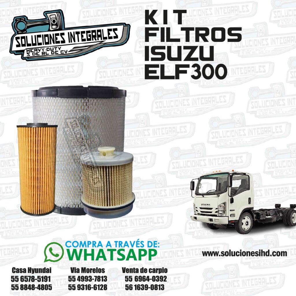 KIT FILTROS ISUZU ELF 200 Y 300 – Soluciones IHD
