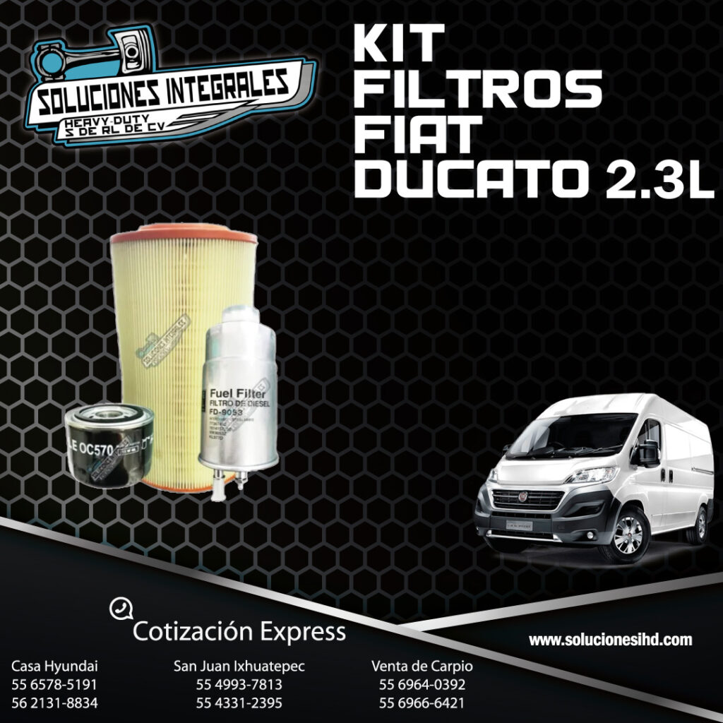KIT FILTROS FIAT DUCATO 2.3L – Soluciones IHD