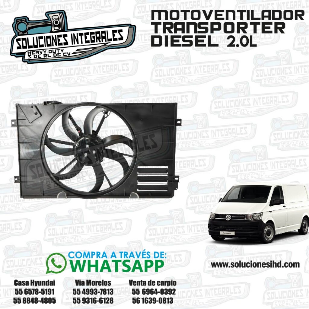 MOTOVENTILADOR TRANSPORTER 2.0L DIESEL – Soluciones IHD