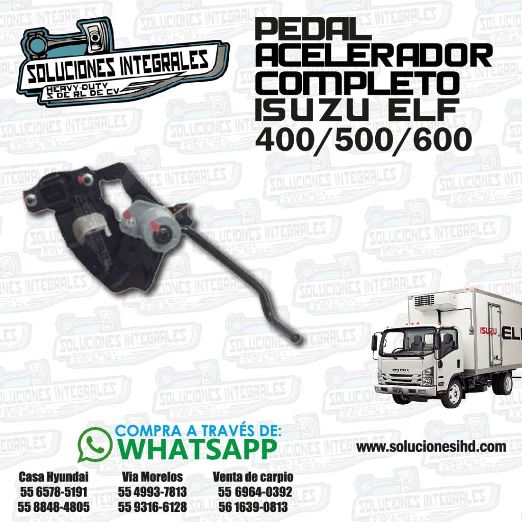 PEDAL ACELERADOR COMPLETO ISUZU ELF 400/500 – Soluciones IHD
