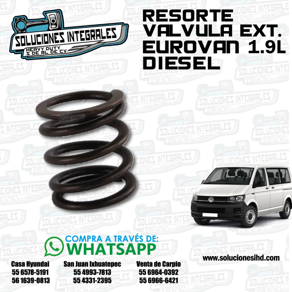 RESORTE VALVULA EXT. EUROVAN 1.9L DIESEL – Soluciones IHD