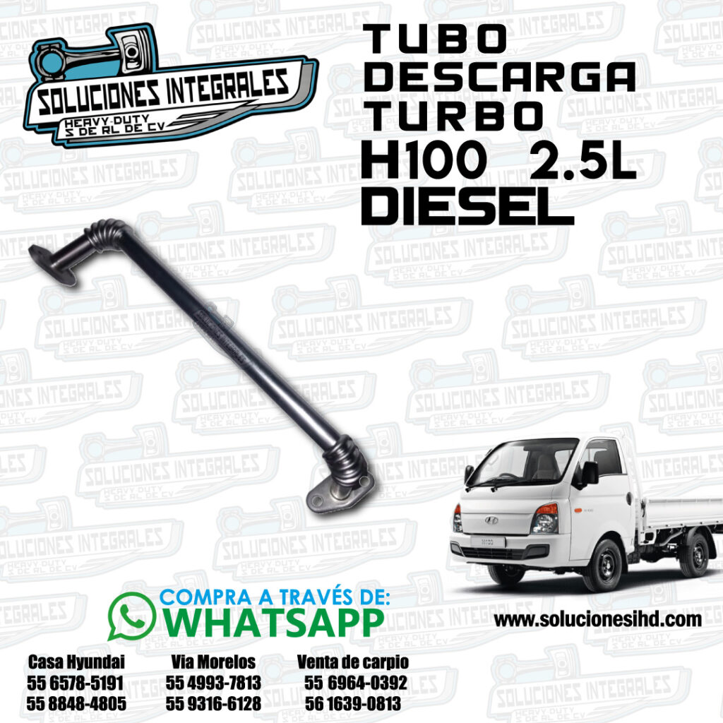 TUBO DESCARGA TURBO H100 DIESEL 2.5L – Soluciones IHD