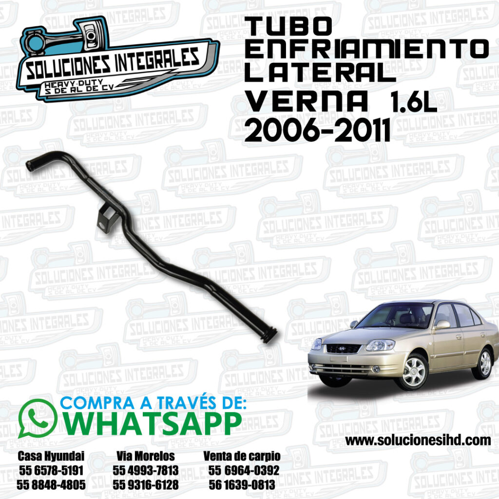 TUBO ENFRIAMIENTO LATERAL VERNA 1.5L 03/05 – Soluciones IHD