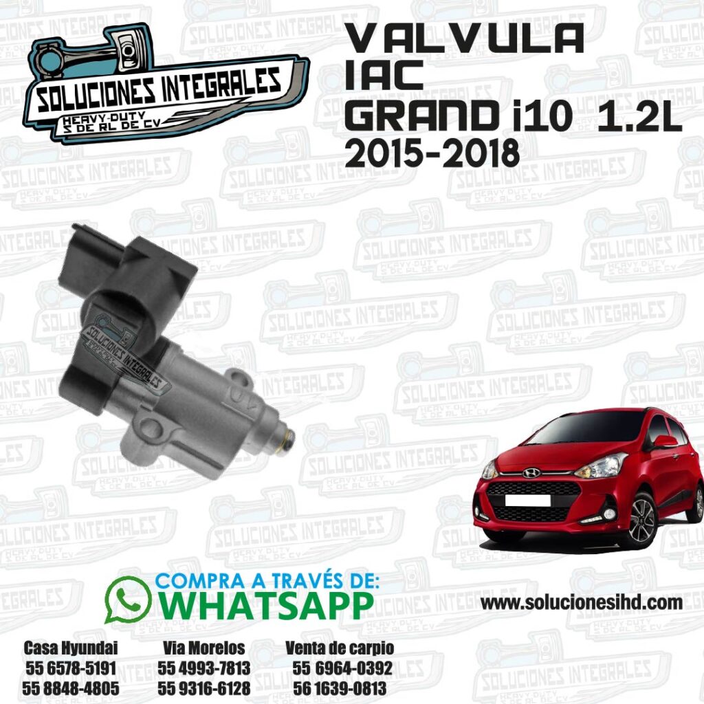 VÁLVULA IAC GRAND I10 1.2L 2015-2018 – Soluciones IHD