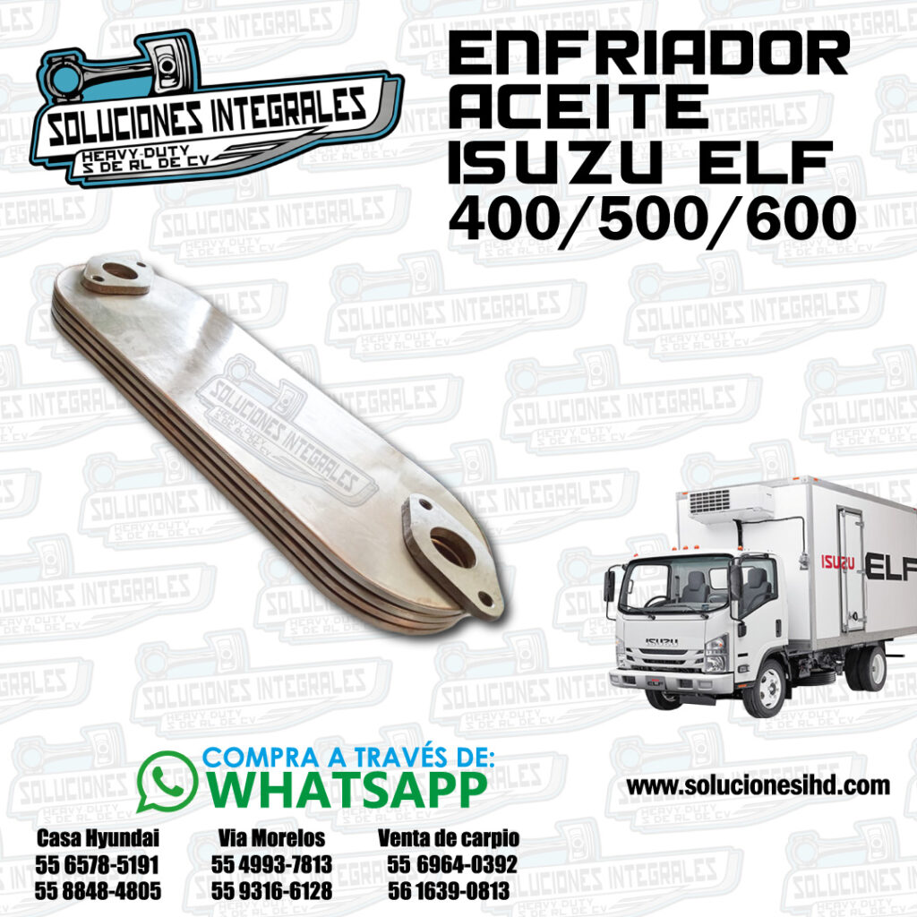 ENFRIADOR ACEITE ISUZU ELF400 – Soluciones IHD