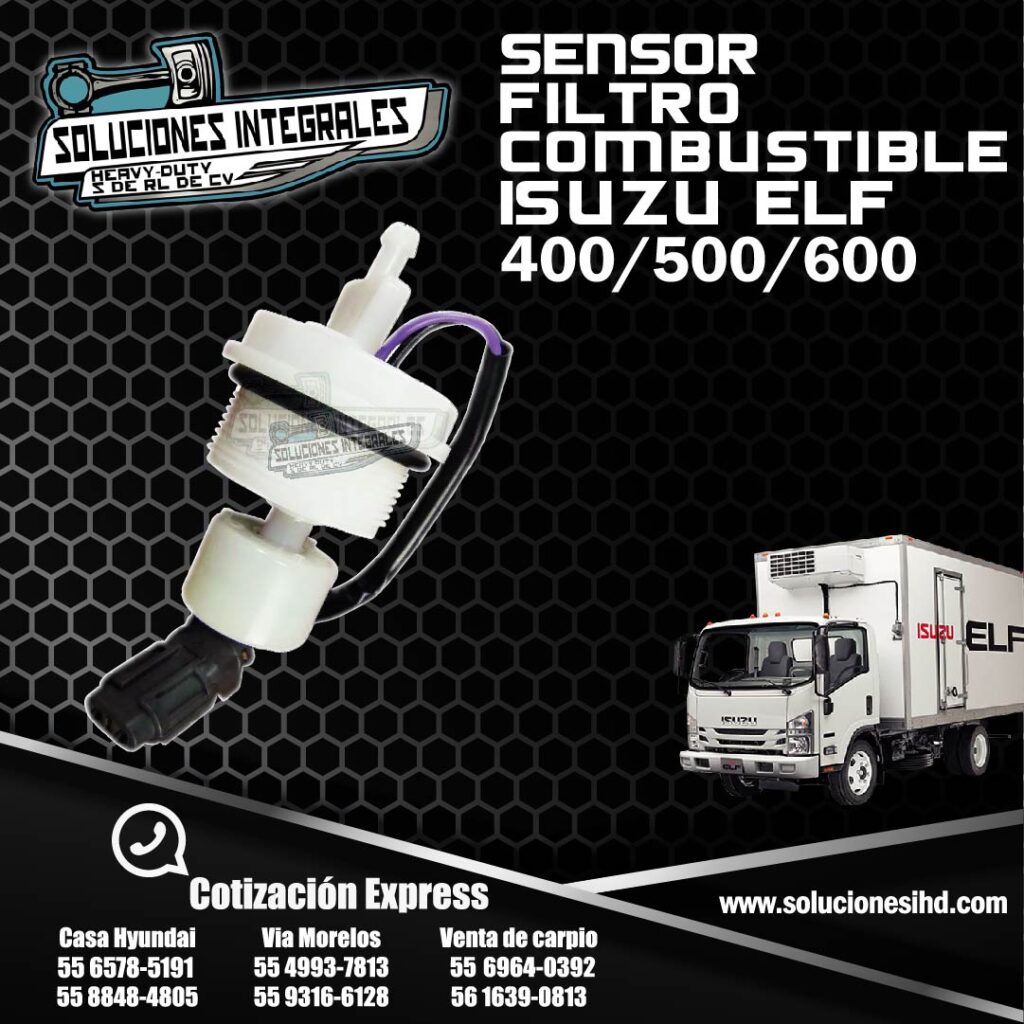 SENSOR FILTRO COMBUSTIBLE ISUZU ELF 400 – Soluciones IHD