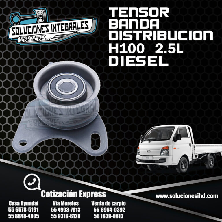 TENSOR BANDA DISTRIBUCION H100 DIESEL 2.5L – Soluciones IHD