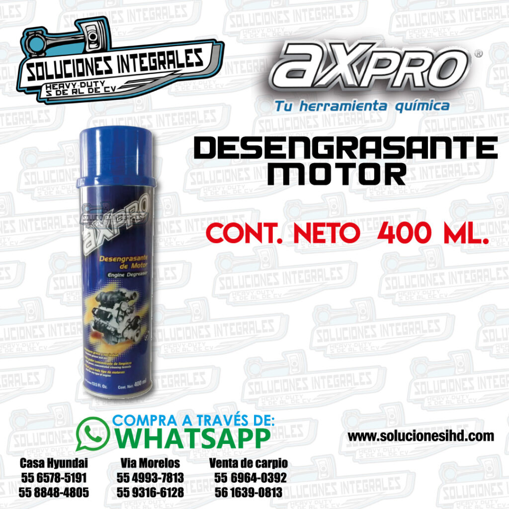 AXPRO DESENGRASANTE MOTOR 400ML – Soluciones IHD