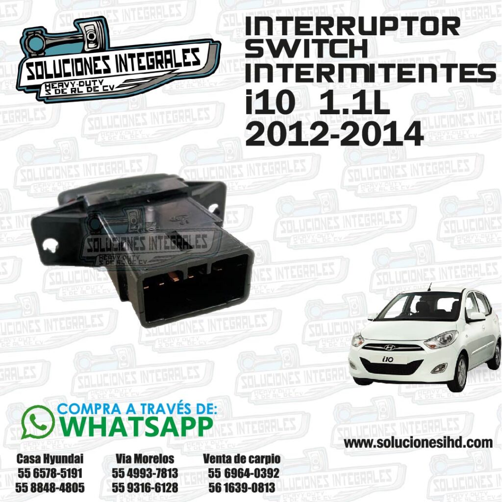 INTERRUPTOR SWITCH INTERMITENTES I10 1.1L – Soluciones IHD