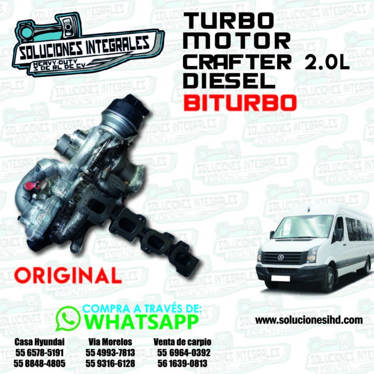 TURBO MOTOR CRAFTER 2.0 BITURBO ORIGINAL – Soluciones IHD