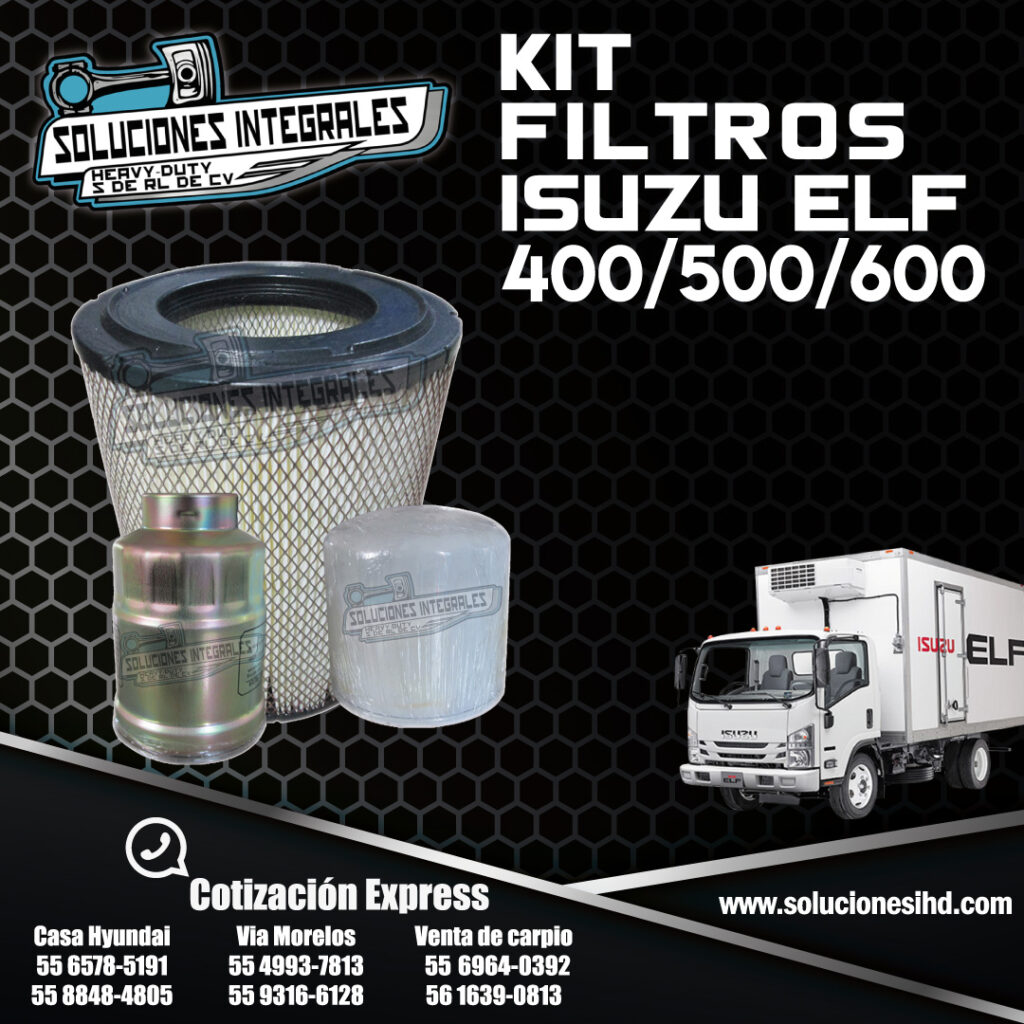 KIT FILTROS ISUZU ELF 400 500 600 – Soluciones IHD