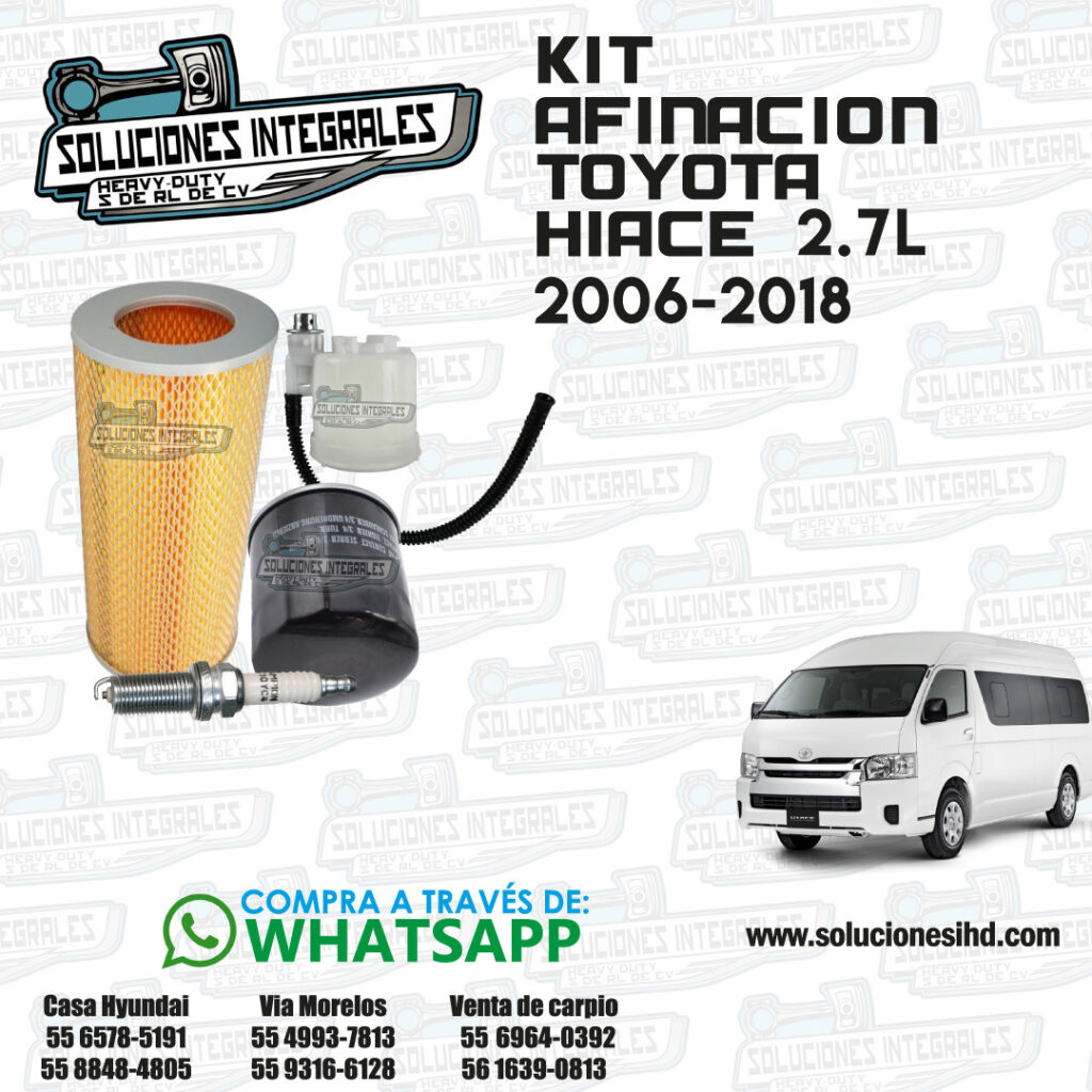 KIT AFINACION TOYOTA HIACE 2.7 L 2006-2018 – Soluciones IHD