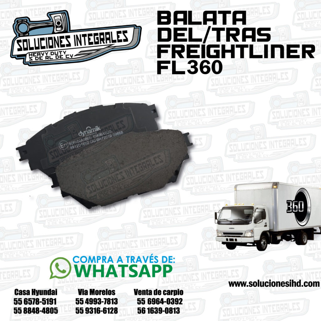BALATA DELANTERA/TRASERA FREIGHTLINER FL360 12/20 – Soluciones IHD