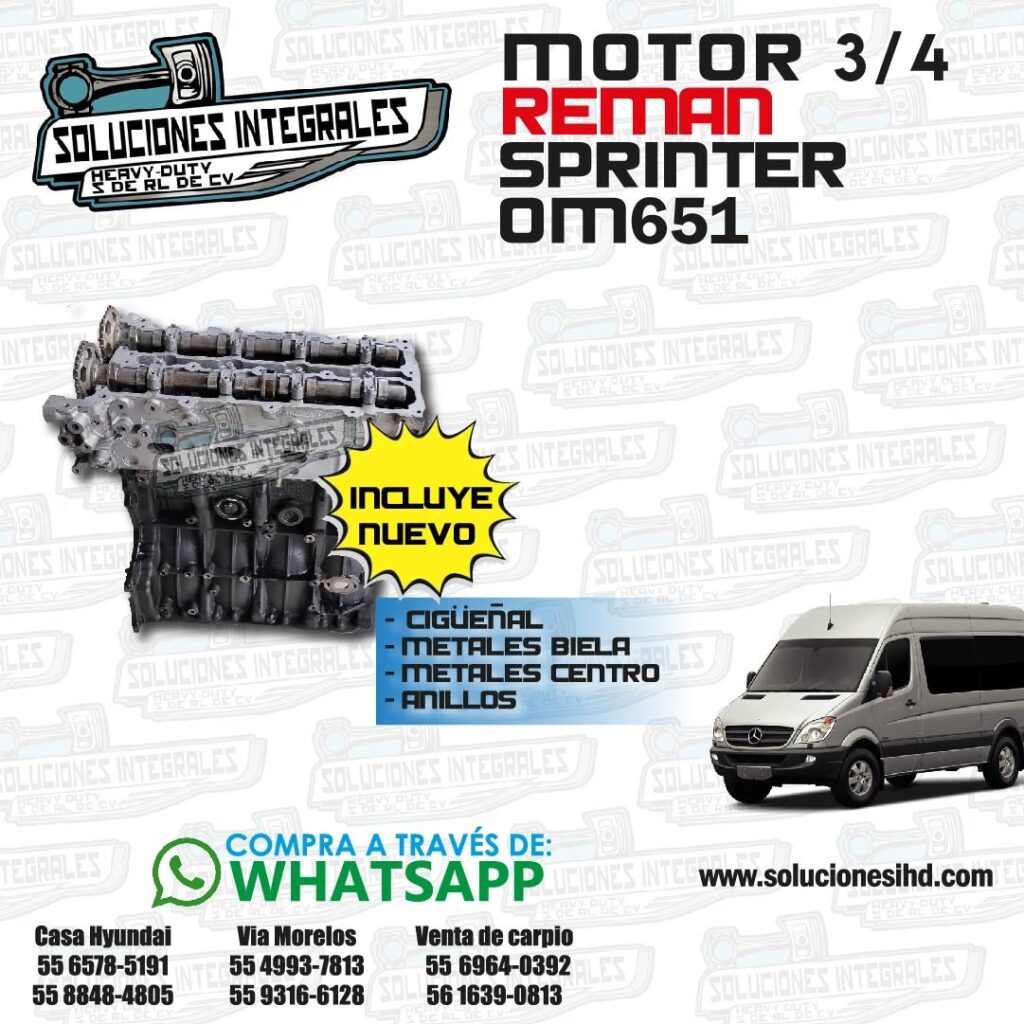 MOTOR 3/4 SPRINTER OM 651 – Soluciones IHD