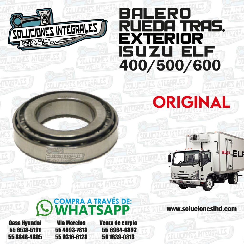 BALERO RUEDA TRASERA EXTERIOR ISUZU ELF 400/500/600 ORIGINAL ...
