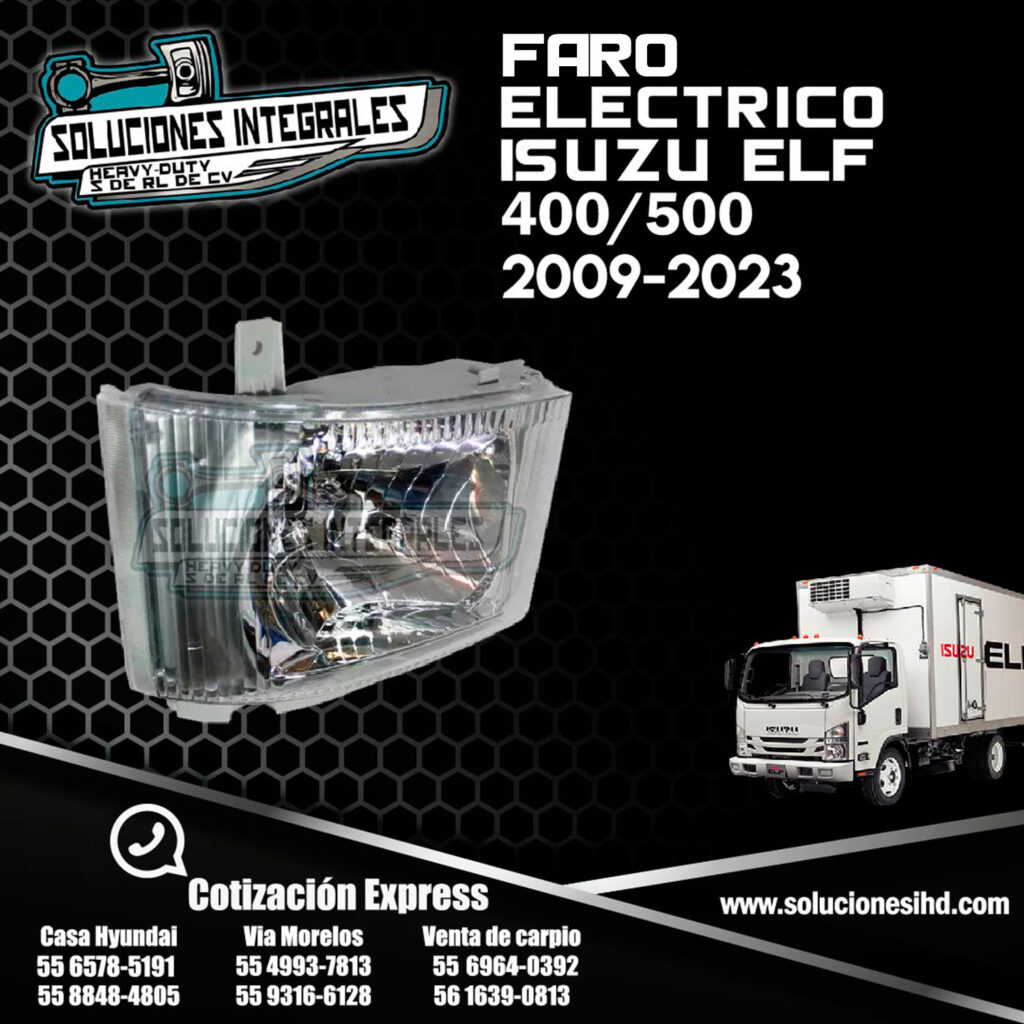 FARO ELECTRICO ISUZU ELF 400 500 09/23 – Soluciones IHD